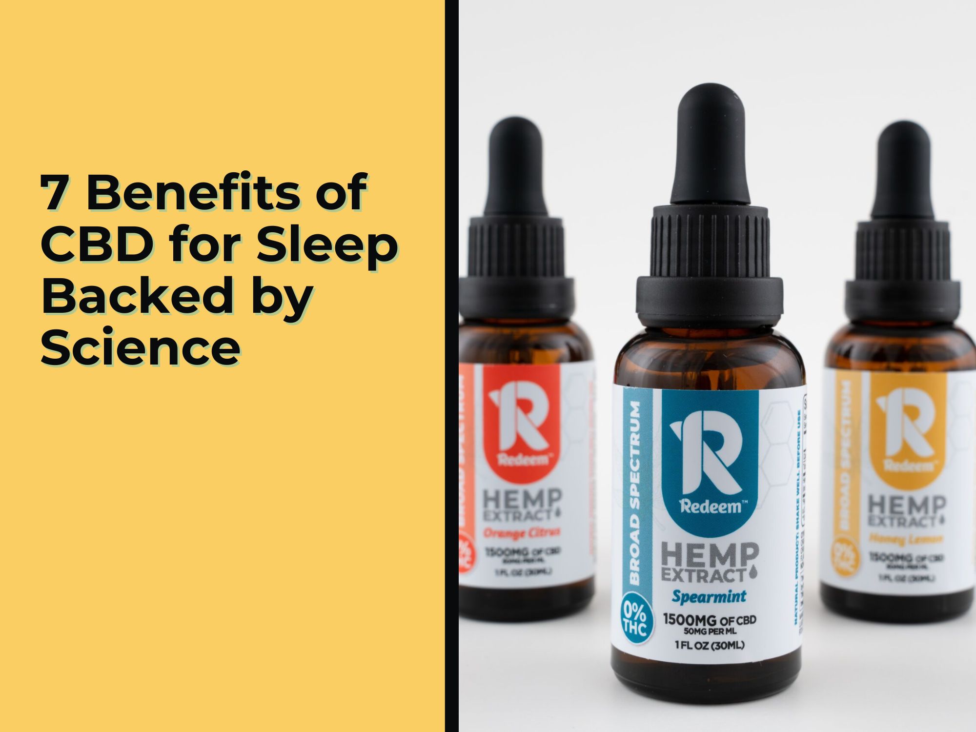 7 Benefits of CBD for Sleep Backed by Science | Redeem Therapeutics